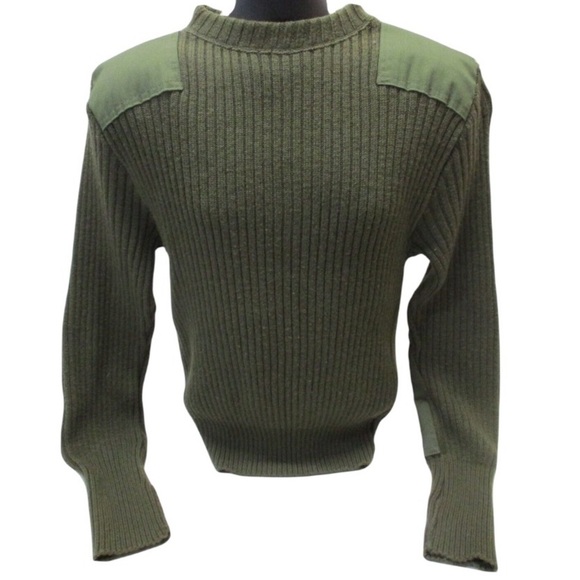 Vintage | Sweaters | Vintage Usmc Military Olive Green 0 Wool Commando ...